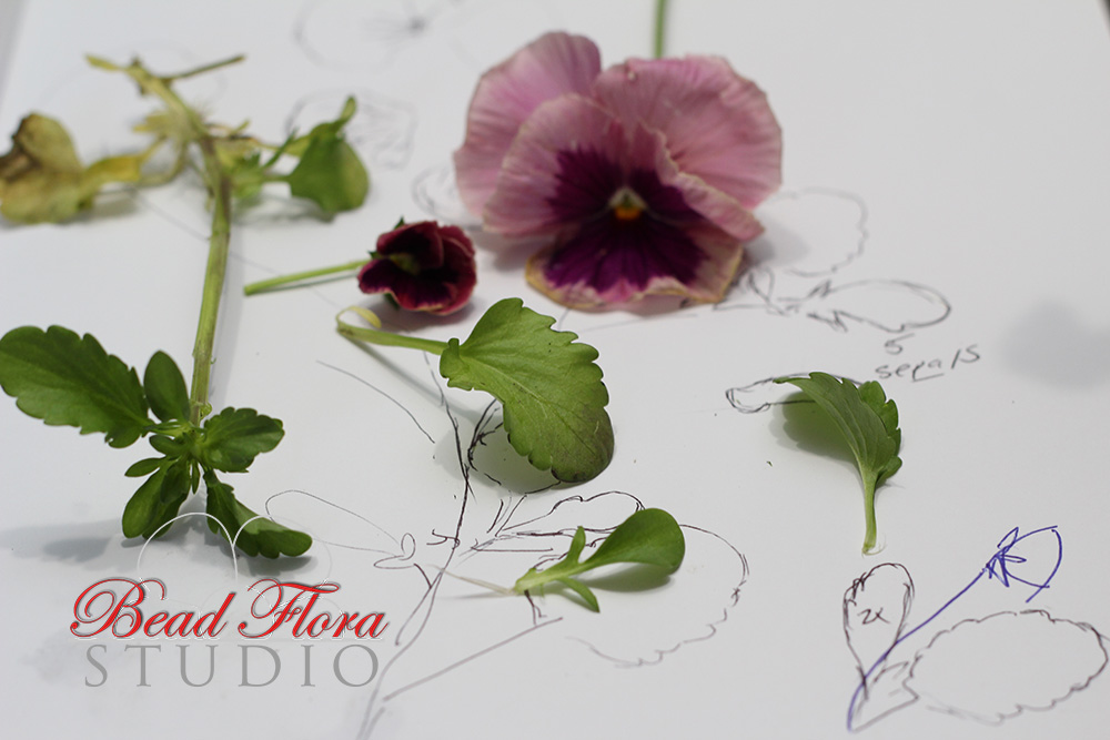Designing French beaded flowers design process | Bead Flora Studio ...